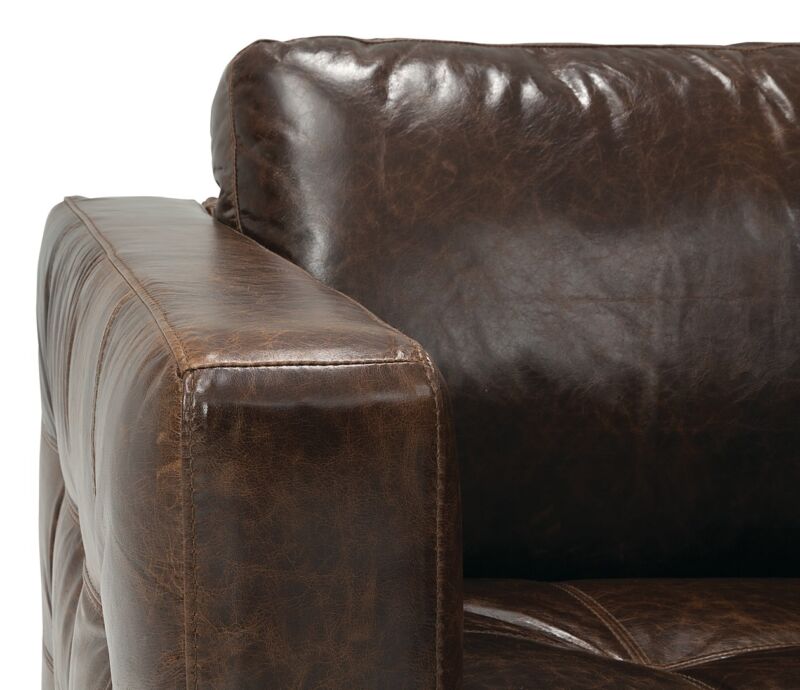 Barrett Sofa in Reserve Leather - Ironhorse Home Furnishings in Benicia ...